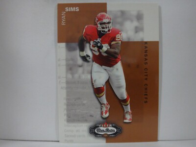 2002 Fleer Box Score Football Card #175 Ryan Sims Rookie | eBay