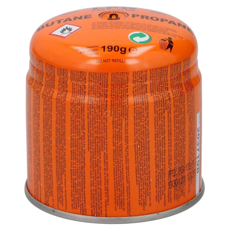 6 x Value Pack 190g Butane Propane Pierceable Gas Cartridges Camping ...