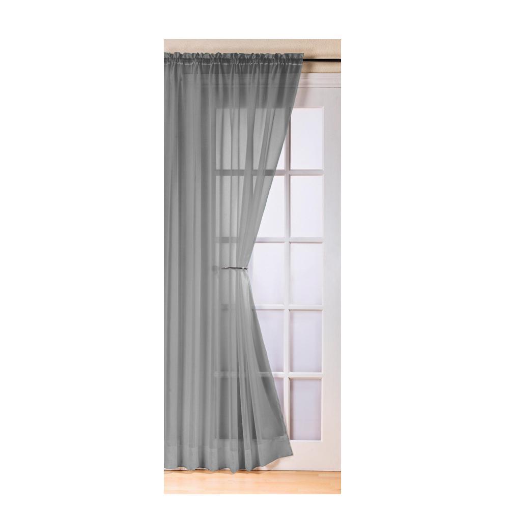 Plain Voile Curtain Panel Rod Pocket Net Slot Top FREE 1ST CLASS POST ...