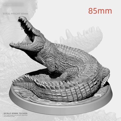 85mm resin figures model animal Prehistoric crocodile unassembled ...