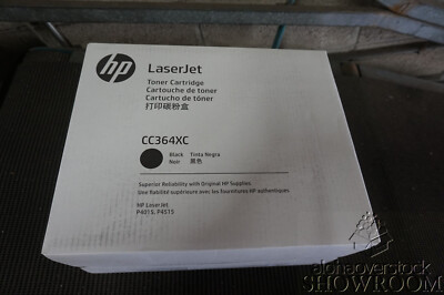 New Sealed Box Genuine OEM HP CC364XC Black Toner 64X LaserJet P4015 ...