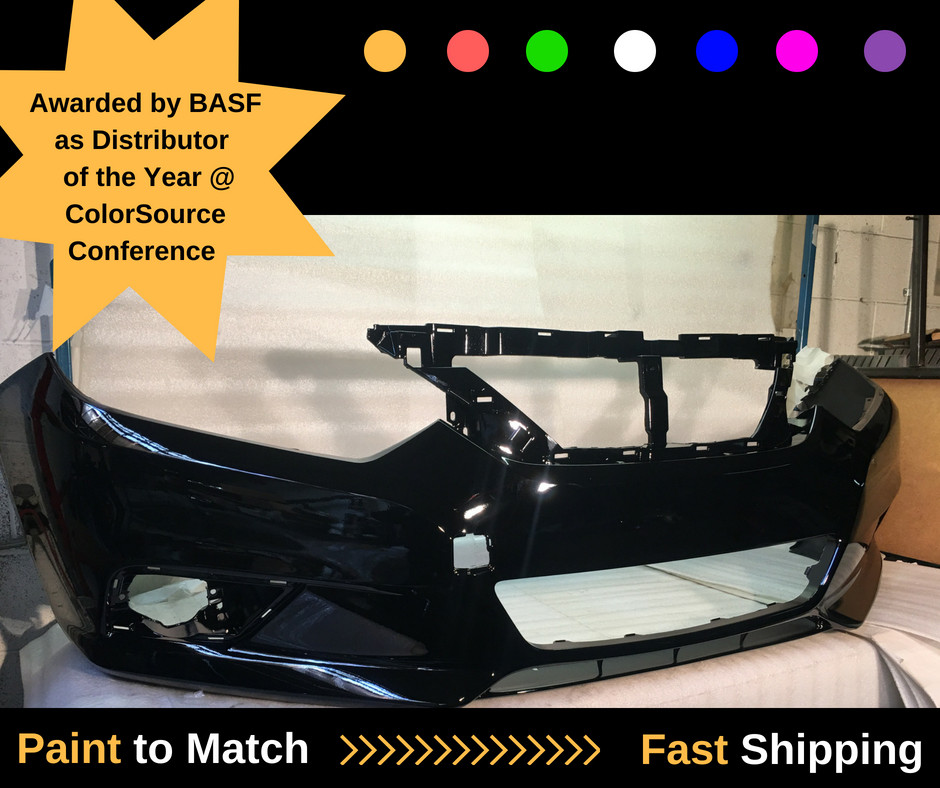 16 17 18 NISSAN ALTIMA FRONT BUMPER OEM PAINTED SUPER BLACK KH3 ...