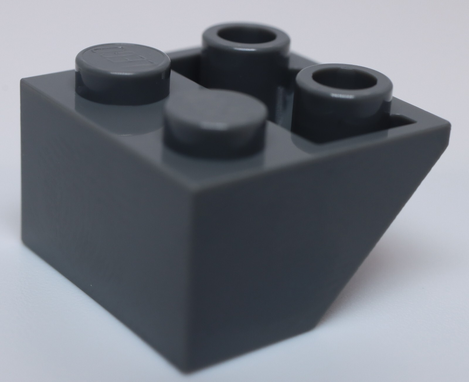 Lego 10x Dark Bluish Gray Slope Inverted 45 2 x 2 with Flat Bottom Pin ...