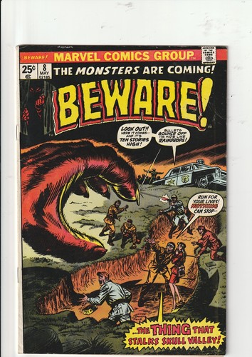Beware #8- Marvel Comics - 1974 - Vintage Horror | eBay