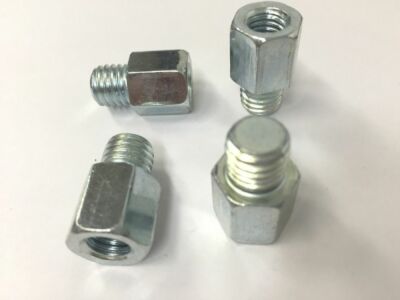 REDUCER NUTS ZINC PLATED HEX STUD CONNECTOR SLEEVE NUTS THREAD FEMALE ...