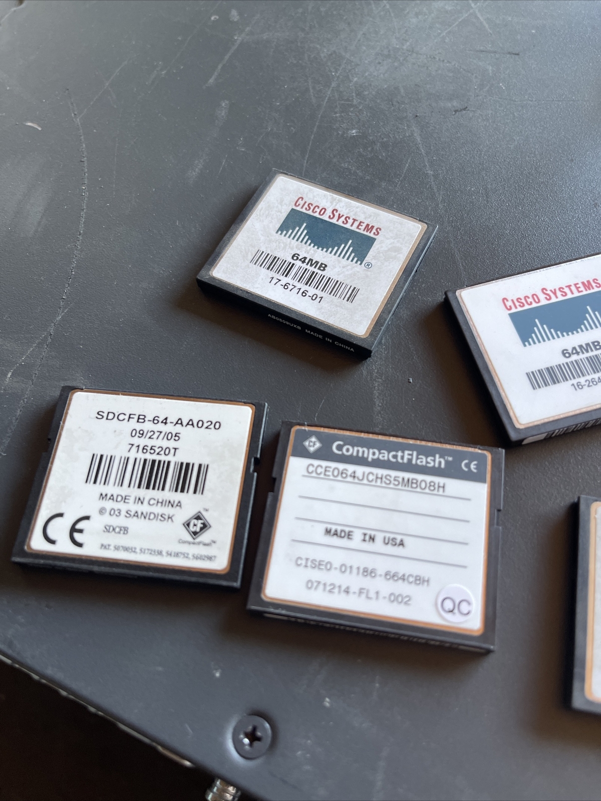 Lot 2 CISCO 64MB COMPACT FLASH CCE064MCGS1MB01H PN 16-2647-04 | eBay