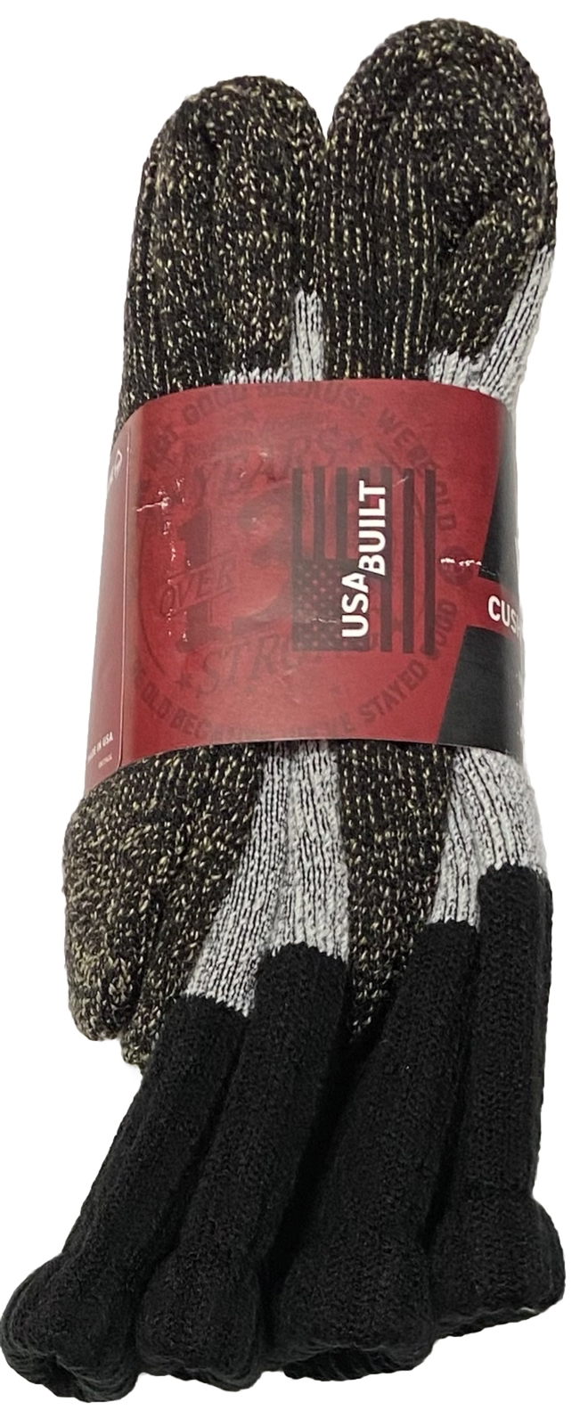 Wolverine 2-Pair Men's Cushioned Wool Socks Gray/Black | eBay