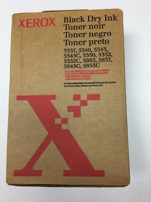 2 pack Xerox 6R396 Black Dry Ink Toner 5343 5350 5352 5665 5837 5845 ...