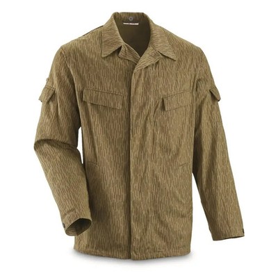 East German Military M44 Field Jacket Strichtarn, Rice Fleck, Rain ...