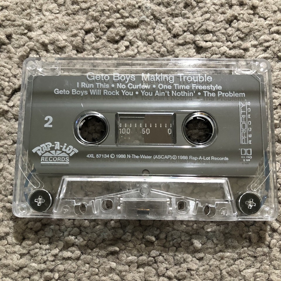 Geto Boys Making Trouble Cassette Tape Scarface Rap-A-Lot Records 4XL ...