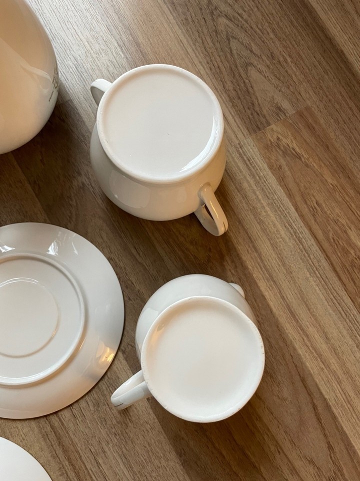 Queens Golden Jubilee 1952 - 2002 Tea Set Porcelain Gold Trim | eBay UK