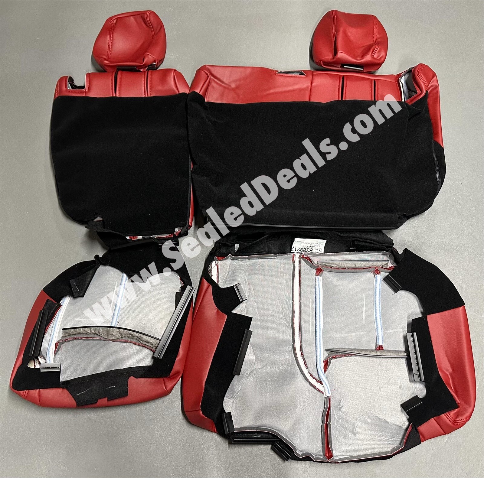 Cardinal Red Leather Seat Covers for 2013-18 Jeep Wrangler JK 4 Door ...