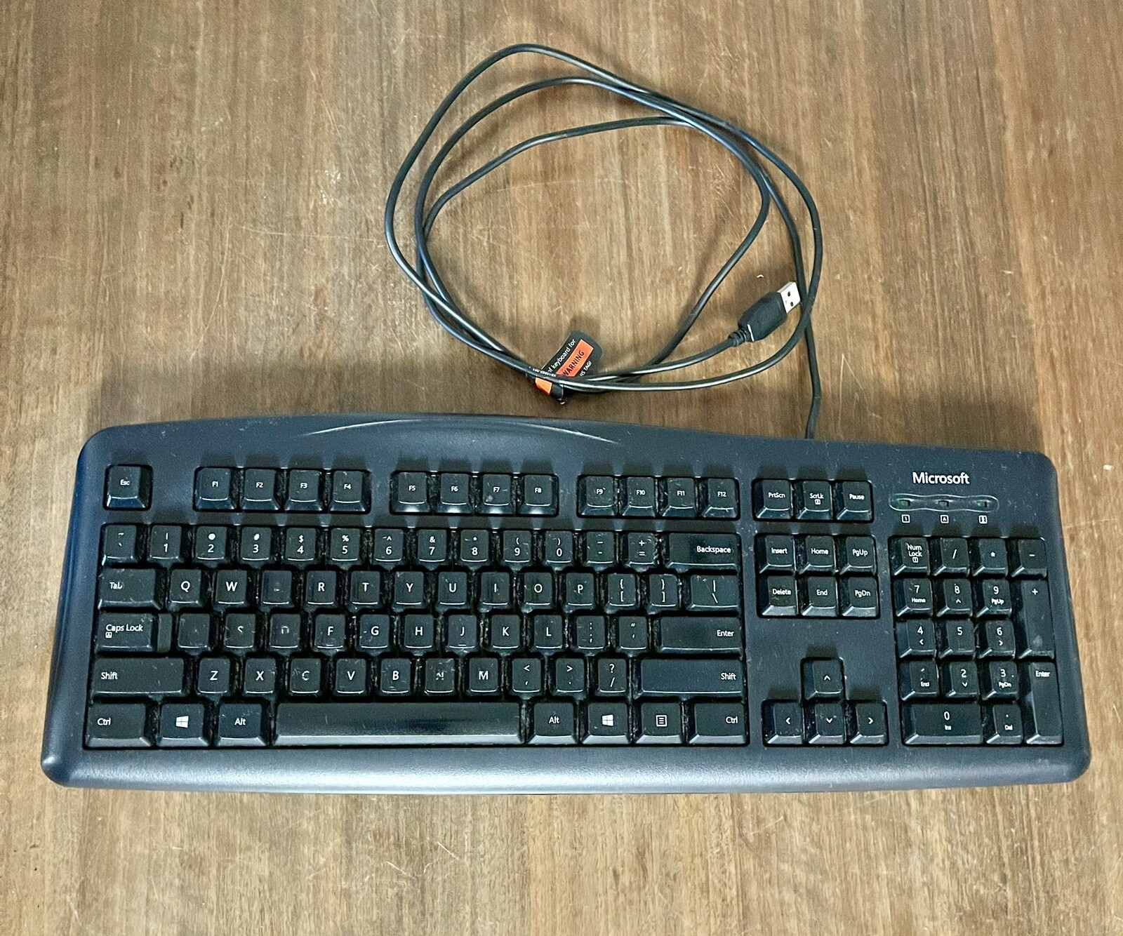 Microsoft Wired Keyboard 200 Model #: 1406 (Standard English USB) Fully ...