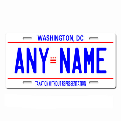 Personalized District of Columbia License Plate 5 Sizes Free Shipping ...