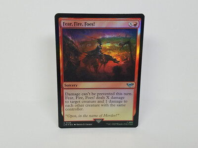 MTG Universes Beyond: LTR (0125) Fear, Fire, Foes! (U) - Foil Parallel ...