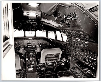 Airplane Lockheed Super Constellation Eastern Airlines Cockpit B&W 8x10 ...