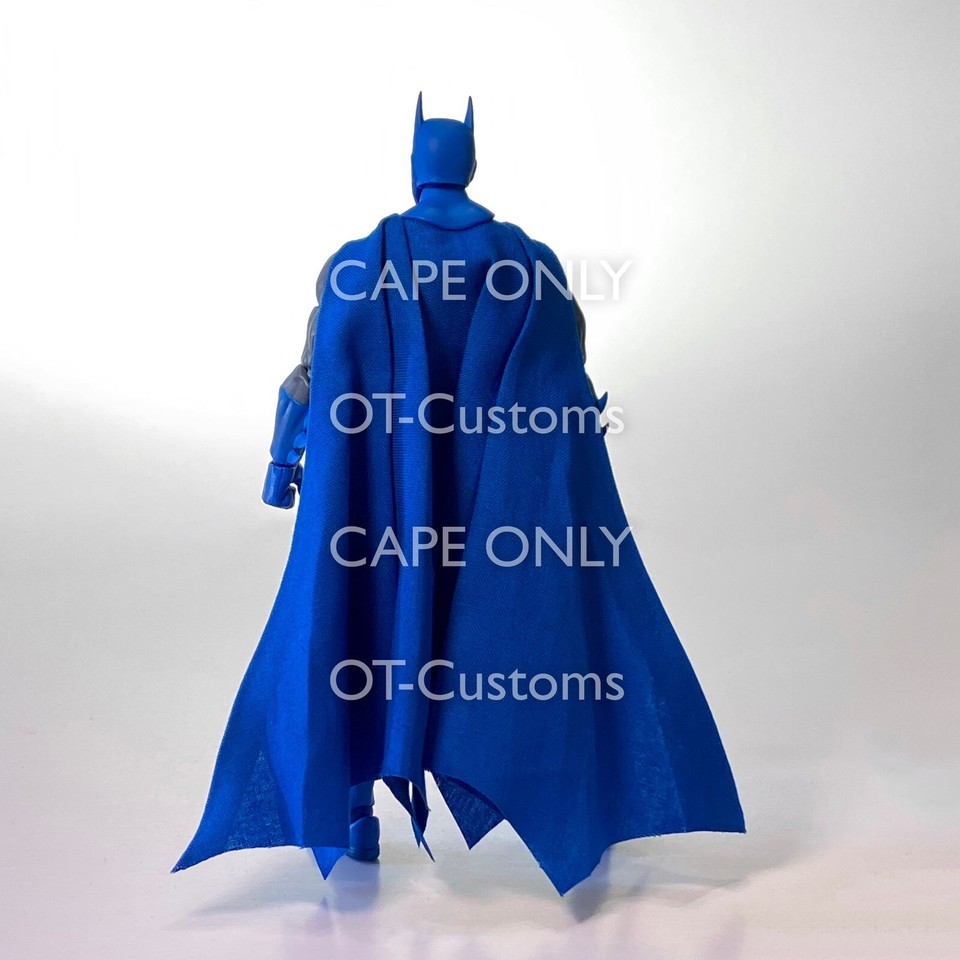CAPE ONLY Blue Wired Short Cape For MAFEX Knight Crusader Batman | eBay