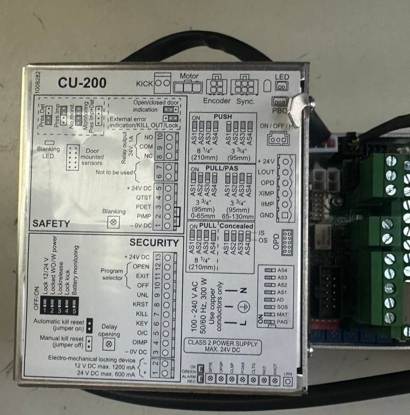 Besam SW200i CU-200 Controller Heavy Duty Surface Applied Automatic ...