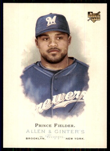 2006 Topps Allen & Ginter Prince Fielder Rookie Milwaukee Brewers #149 ...