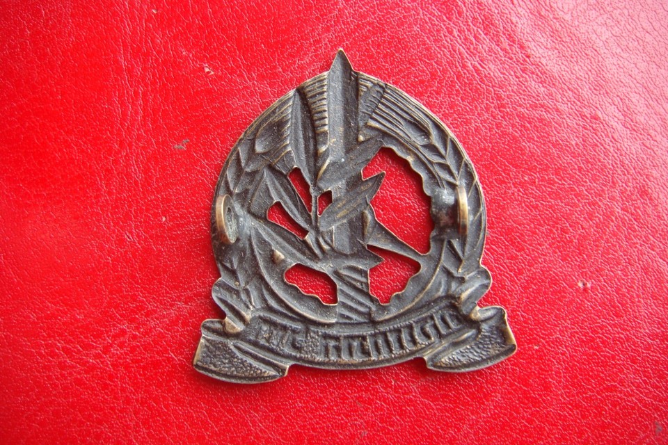 OLD VINTAGE ISRAEL IDF Logistics Corps ARMY Beret BRONZE BADGE | eBay