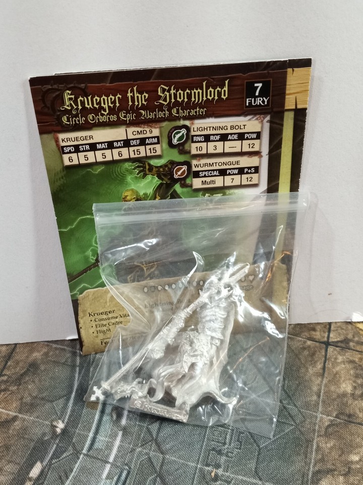 Krueger the Stormlord Epic Warlock Warmachine Dnd Fantasy Necromancer ...