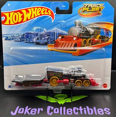 Hot Wheels 2025 Track Fleet Mix 1 Red Black Gold Nitro Rail HYT56-979B ...