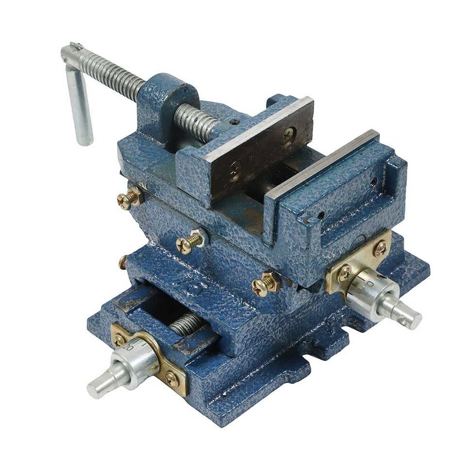 3" Cross Sliding Drill Press Vise Slide Vice Heavy Duty Machine Shop ...