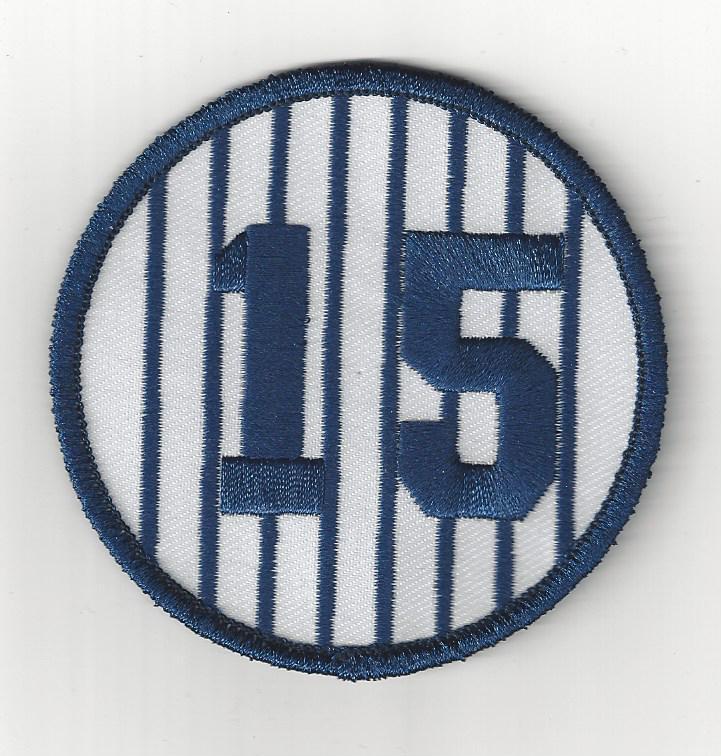 Thurman Munson Retired Number 15 Patch 3" Round New York Yankees ...