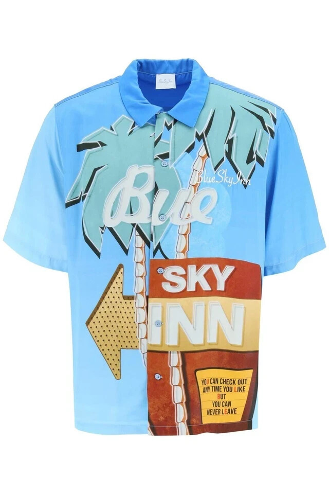 NWT MADE IN ITALY Blue Sky Inn Beach House XL Shirt MSRP $325 | eBay