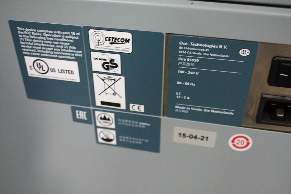 Oce PlotWave 750 Wide Format Plotter Printer Scanner TC4 FEEDER | eBay