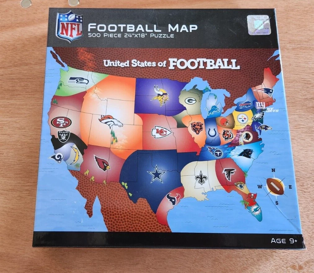 Nfl Football Teams Map