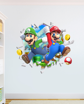 Mario And Luigi Wall Decals High Resolution Pics