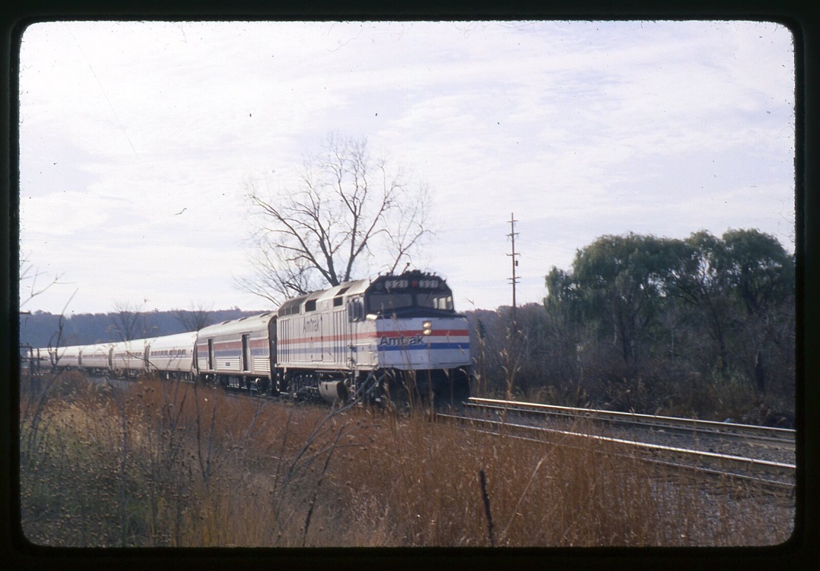 Railroad Slide - Amtrak Passenger Train Wolverine 1980 Ann Arbor MI ...