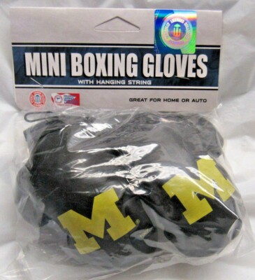 NCAA Michigan Wolverines 4 Inch Mini Boxing Gloves for Mirror by ...