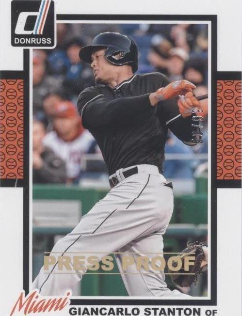2014 Panini Donruss - Giancarlo Stanton #132 Press Proof Gold /99 for ...