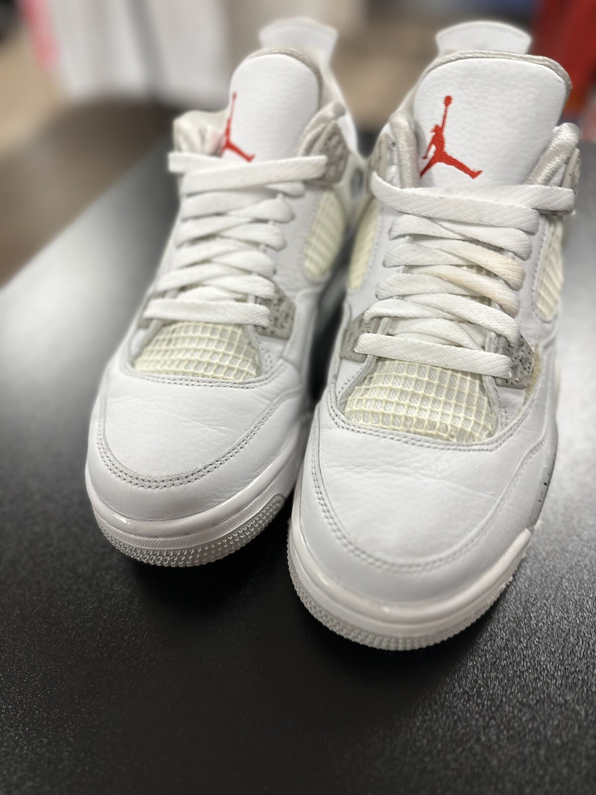 Jordan 4 Retro Mid White Oreo (2021) (GS) Size 6.5Y DJ4699-100 ...