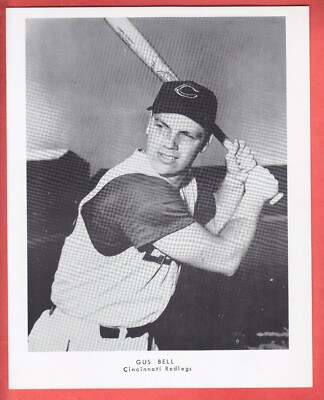 1956 REDS TEAM ISSUE 8 X 10 GLOSSY GUS BELL | eBay
