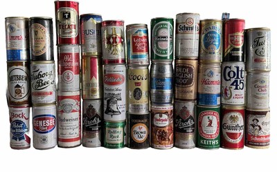 Vintage Lot of 33 Different Empty Beer Cans | eBay