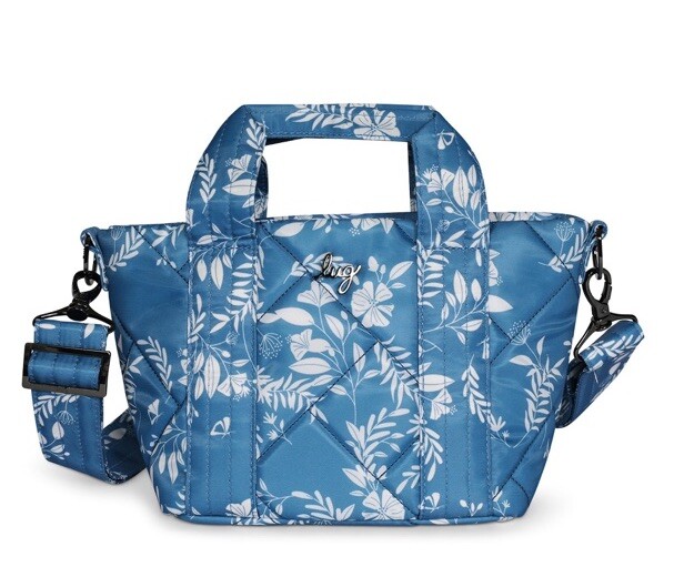 LUG Dory Mini Crossbody Bag Shoulder Nylon Flourish Blue Floral NWT ...