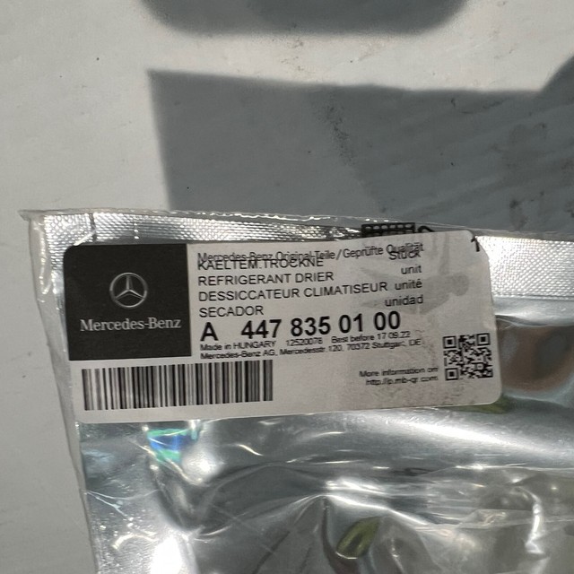 Genuine MERCEDES Refrigerant Drier W447 4478350100 for sale online | eBay