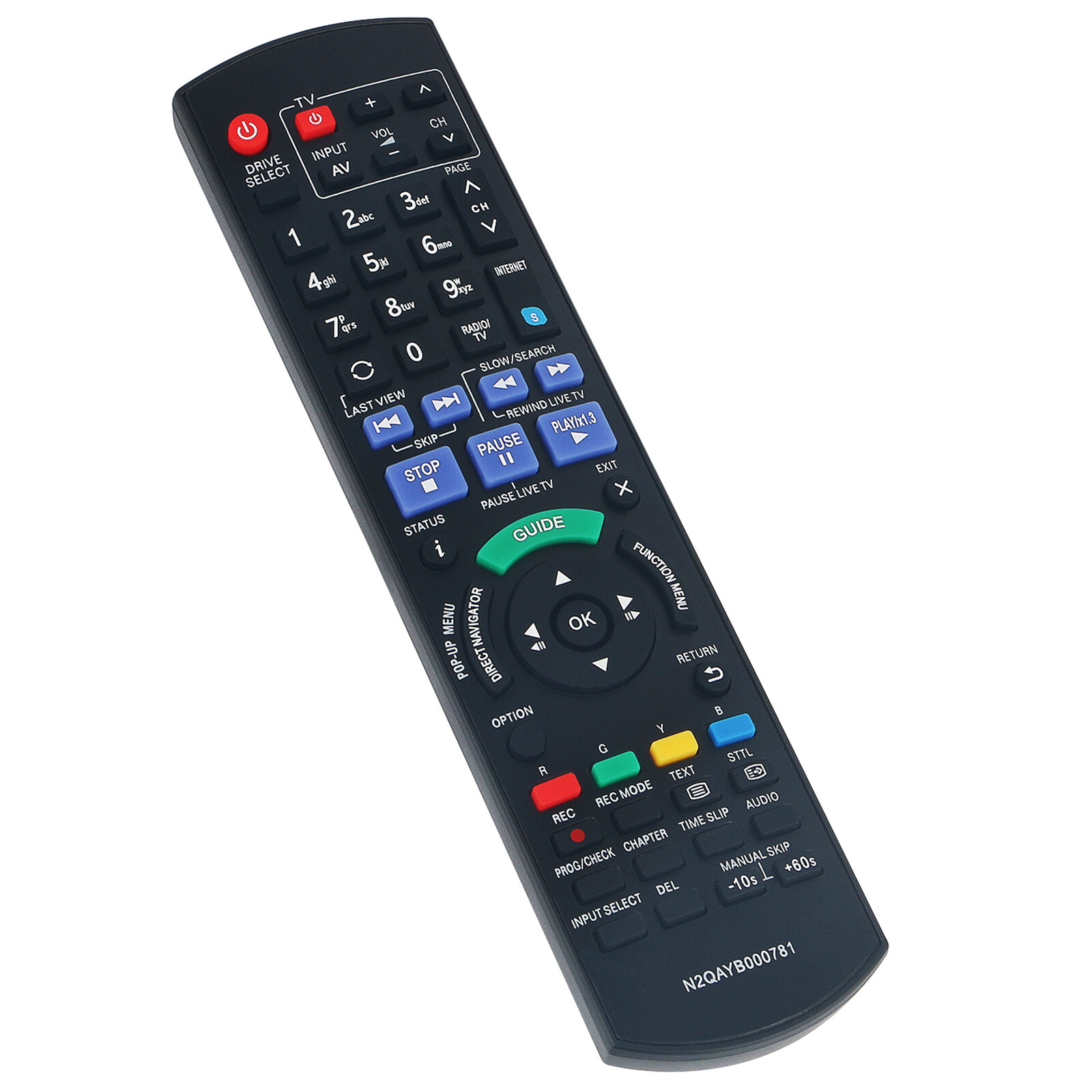 N2QAYB000781 REPLACEMENT REMOTE CONTROL FOR PANASONIC DMR-HW220 DMR ...