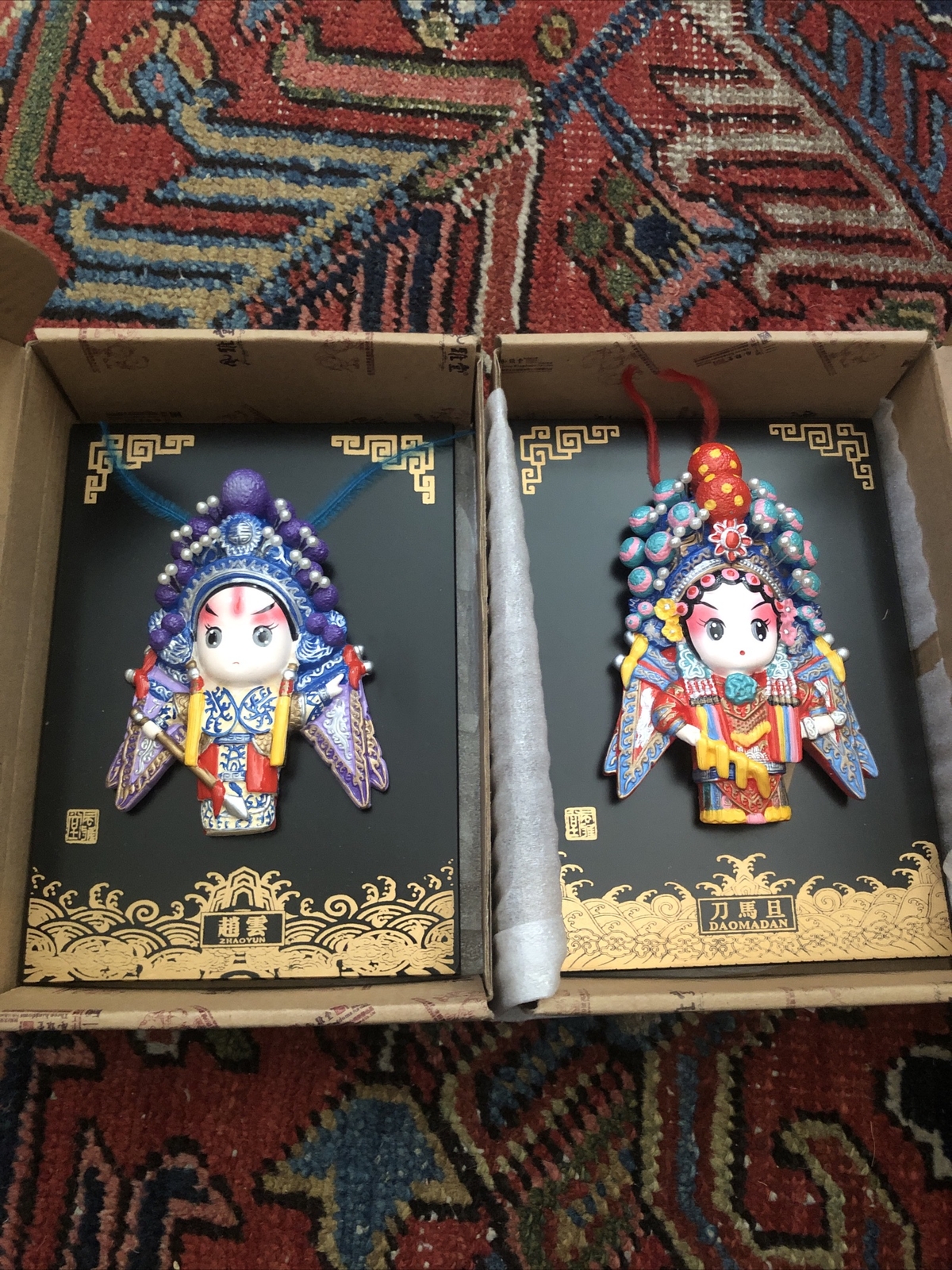 Dao Ma Dan + Zhao Yun Traditional Opera Characters Chinese Art Plaque ...