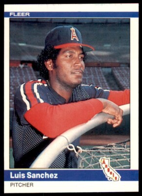1984 FLEER LUIS SANCHEZ . CALIFORNIA ANGELS #527 | eBay