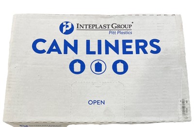 Inteplast Group Can Liners Black B76020XK 36 In x 58 In 100 Per Box ...