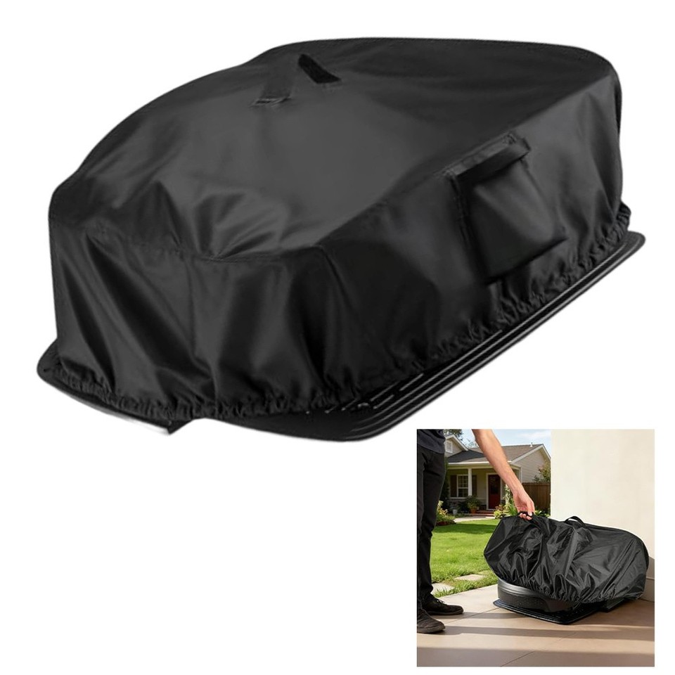 Windproof Robotic Lawn Mower Cover with Elastic Drawstring for ...