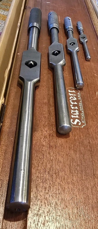 Starrett Tap Handle, Wrench, Set of 4, 91A, 91B, 91C, 91D Machinist Set ...