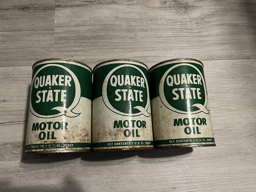 1960 QUAKER STATE OIL CAN QUART VINTAGE! SAE 20-20w UNOPENED! 1QT | eBay