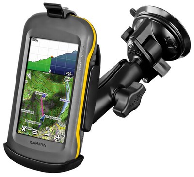 RAM Twist Lock Suction Cup Mount f/ Garmin Montana 600, 650, 650t RAM-B ...