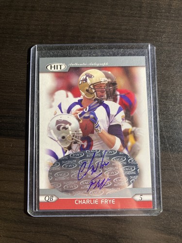 Charlie Frye QB HIT AUTOGRAPH CARD 2005 T2-97 | eBay