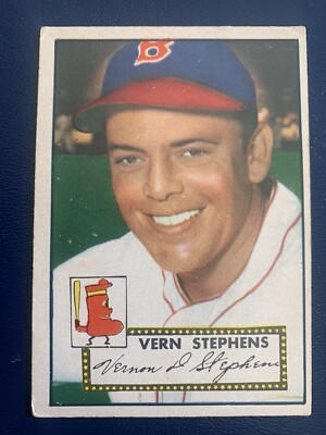 1952 TOPPS #84 VERN STEPHENS Red Sox Infielder Nice Midlevel VG+ Stong ...